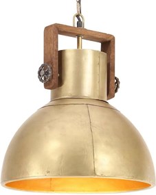 Industriální závěsné svítidlo 25 W mosazné kulaté 40 cm E27 320532