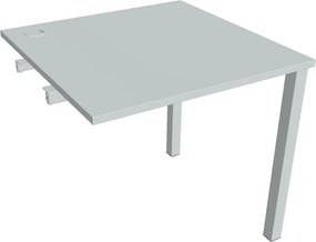 Hobis Kancelářský stůl řetězící Hobis US 800R, deskaakát, bílá RAL 9016