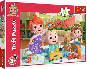 Trefl - Puzzle - Cocomelon: Připraveni na dobrodružství MAXI / 24 dílk