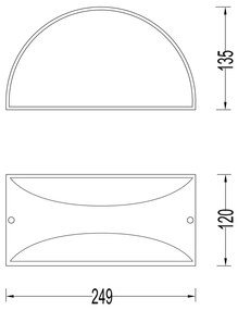 VELAMP Venkovní nástěnné světlo IS702