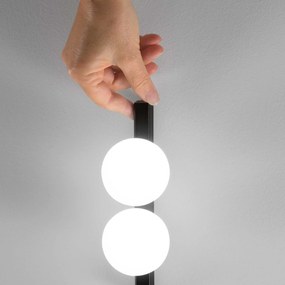 Ideal Lux Designová stojací LED lampa PING PONG Barva: Bílá