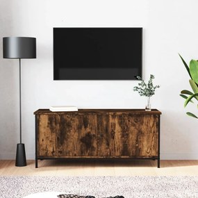 TV skříňka s dvířky kouřový dub 102x35x45 cm kompozitní dřevo