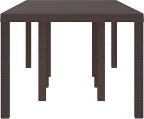 Zahradní stůl Hnědá 250 x 100 x 73 cm polyratan 3378517