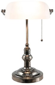 Stolní bankovní lampa WhiteBank – 27x23x42 cm