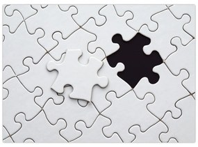 Skleněný obraz puzzle (70x50 cm)
