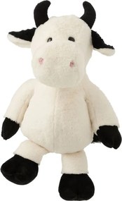 Bílá plyšová kravička s rohy Cow Plush - 34*21*48 cm