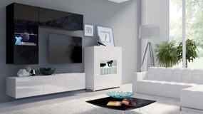GiB Meble CALABRINI® Noční stolek / C SNOC Barva: bílý lesk,