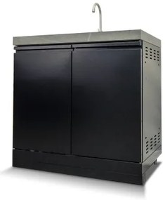 Venkovní kuchyně GrandHall s grilem Maxim G5 a s dřezem a vinotékou, 262cm