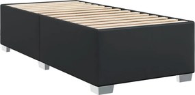 Rám postele černá 100 x 200 cm umělá kůže 3284544