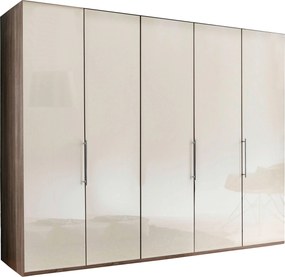 XXXLutz SKŘÍŇ SE SKLÁDACÍMI DVEŘMI, barvy lanýžového dubu, magnolie, 250/216/58 cm Venda - Šatní skříně - 000442002104