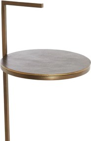 Kulatý odkládací stolek s mramorovou deskou ø 26 cm Leda – Light &amp; Living
