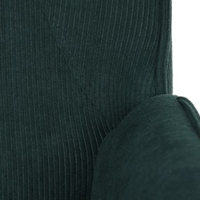 Relaxační křeslo ušák SIRI - zelený manšestr