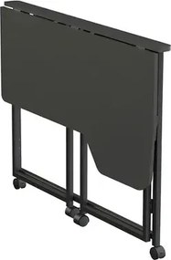 Maclean MC-1250 L/B černá / Skládací stůl / mobilní / 100x65 cm / roho