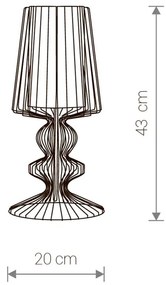 Stolná lampa Nowodvorski AVEIRO BLACK 5411