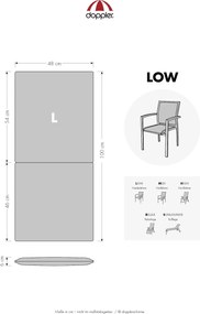 Doppler LIVING 5702 - nízký polstr na křeslo s nízkým opěradlem