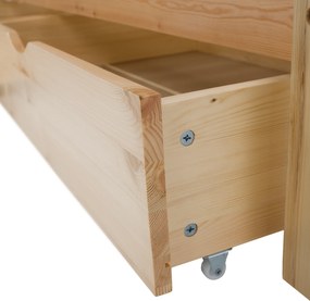 Montessori postel, 90x200, přírodní, masiv, NOEMA