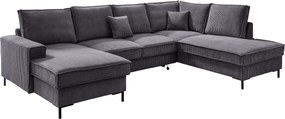 XXXLutz SEDACÍ SOUPRAVA, textil, šedá MID.YOU - Sedací soupravy - 002310021731
