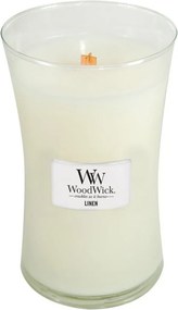 Svíčka Core WoodWick Linen velké