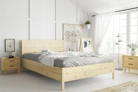 INTERBEDS postel 180x200 dřevěný kovový zvedací rošt Continental Matrace