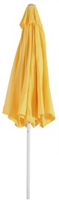Slunečník N19 Ø 3m sklopný polyester/hliník - žlutý