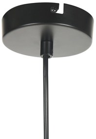 Skleněná závěsná lampa černá WAPITI Beliani