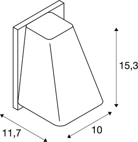 LA 227195 Venkovní svítidlo WALLYX nástěnná antracit  230V GU10 50W IP44 - BIG WHITE (SLV)