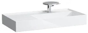 Laufen Kartell - Umyvadlo 900x460 mm, s 1 otvorem pro baterii, SaphirKeramik, s LCC, bílá H8103394001111