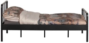 Kovová postel 120 x 200 cm emesa černá MUZZA