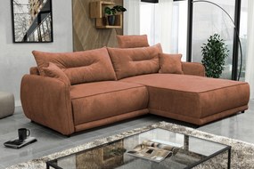 XXXLutz ROHOVÁ SEDAČKA, textil, rezavá MID.YOU - Sedací soupravy - 001574006810