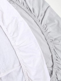 Sinsay - Bavlněná napínací prostěradla 2 pack - šedá