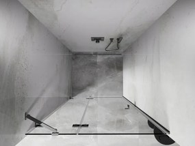 Mexen, Mexen Lunar levé výklopné sprchové dveře 95 cm, transparentní, chrom - 834-095-000-01-00-L