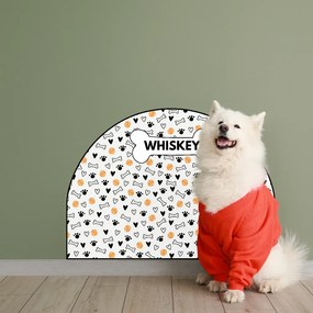 PIPPER. Ochranná textilní nálepka na zeď - Oblouk - Míčky Velikost: 83x60cm, Jméno: Se jménem