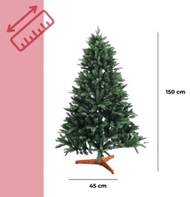 Jurhan Umělý vánoční stromeček FROST, 150cm, zelená
