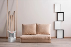 Designová rozkládací pohovka Wandella 120 cm krémová