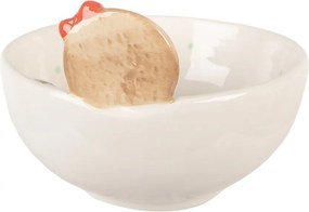 Bílá keramická miska perníček Gingerbread - 18*17*12 cm / 700 ml