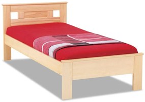 Krajča Jednolůžková postel z masivu Nora 90 x 200 cm Povrchová úprava: Barevný lak RAL, Druh dřeva: Borovice