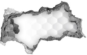 Wallmuralia Díra 3D fototapeta nálepka Šestiúhelníky pozadí 95x73 cm
