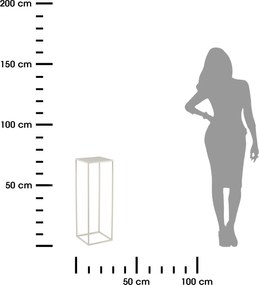 STOJAN NA KVĚTINÁČ SIMPLE 70X24X24 CM KRÉMOVÁ