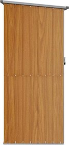 Zahradní domek hnědý 118,5 x 97 x 209,5 cm pozinkovaná ocel 150902
