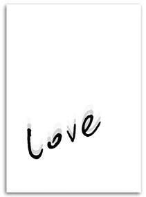 Obraz na plátně Typografický nápis Love Love - 60x90 cm