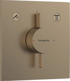 Hansgrohe DuoTurn E, baterie pod omítku pro 2 spotřebiče, kartáčovaný bronz, HAN-75417140
