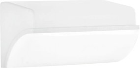 FAN LED-BORDER-30M-BCO Venkovní nástěnné LED svítidlo BORDER bílá, polykarbonát, 30 W, 3550 lm, 4000 K, IP65, 12,8 x 26,2 x 13 cm - FANEUROPE
