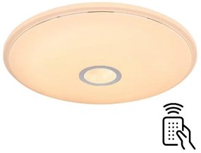 GLOBO SMART LIGHT 41386-30SH CONNOR stmívatelné stropní RGB LED svítilna 770 mm 30W/1950lm 3000-6000K IP20 bílá s dálkovým ovládáním, starlight efekt Inteligentní osvětlení Tuya smart