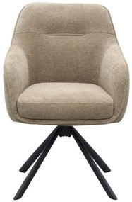 Otočná jídelní židle Avola, chenille taupe (51140008)