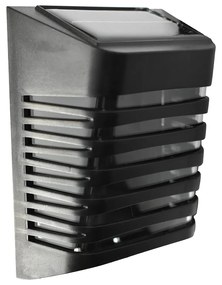 Exteriérové solární nástěnné LED svítidlo Strip, 1x LED 0,12w, černá