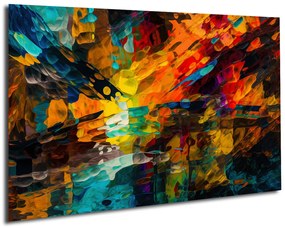 Abstraktní obraz barvy v pohybu Rozměr: 120 x 80 cm