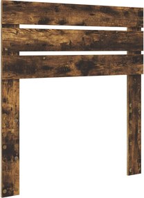 Rám postele s čelo Kouřový dub 100 x 200 cm Kompozitní dřevo 3411679