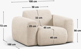Tmavě modré sametové křeslo Molino – Micadoni