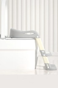 Dětské schůdky 02 s nástavcem na WC šedé