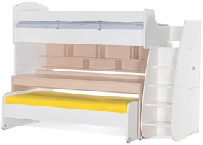 Multifunkční postel II s výsuvným stolem a postelí Andy - béžová